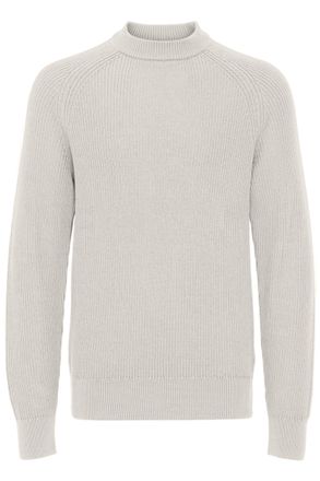 Casual Friday CFKRISTIAN Herren Pullover Strickpullover Grobstrick-Pullover mit hohen Rippkragen Rippbündchen 100% Baumwolle Regular fit, Größe:XXL, Farbe:Pumice St