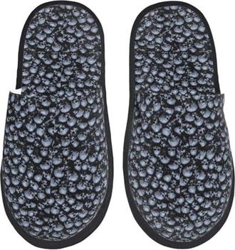 Generic Cr&acirc;ne Gothique Unisexe Slippers Respirantes Chaussons Antid&eacute;rapantes Pantoufles Pour Maison Hiver Int&eacute;rieur L