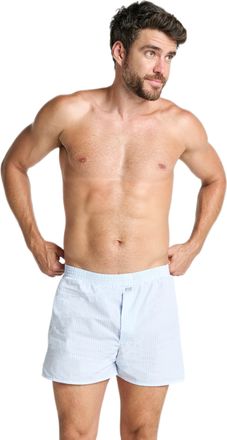Jockey Herren Everyday Soft Wash Woven Boxer, Shirting Blue, 2XL
