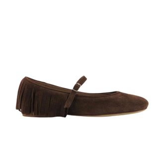 Anna F. Femme, Chaussures, Brun, Taille: 37 1/2 EU Ballerine en Camoscio