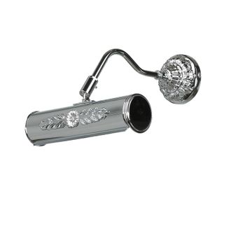 Licht-Erlebnisse Exklusive Bilderleuchte 20cm in gl&auml;nzendem Chrom, Landhaus Bilderlampe Wandlampen 230V Bildleuchte Bildlampe Bilderlampen Innen Wandleuchte Wandlampe 