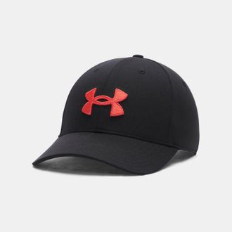 Under Armour Blitzing Low Verstellbare Kappe f&uuml;r Herren Schwarz / Venom Rot EINHEITSGR&Ouml;SSE