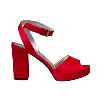 Ines De La Fressange Femme, Chaussures, Rouge, Taille: 40 EU Sandale &agrave; plateforme