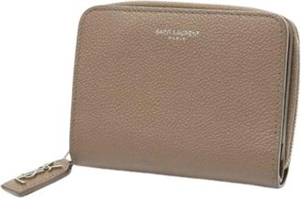 Saint Laurent Portefeuille Bifold Pre-owned - Femme - Pre-owned - Gris - Taille: ONE Size
