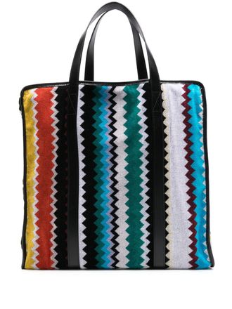 Missoni Home sac cabas Curt en coton - Noir