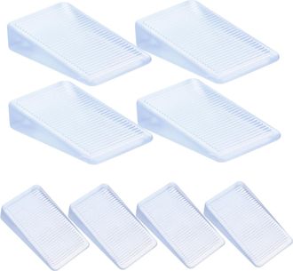Angoily 8 Stück Teiliges Transparente Möbel nivellierer Keile rutschfest Flexibel Zuschneidbar zum Stabilisieren und Ausgleichen Wackeliger Tische Schränke un
