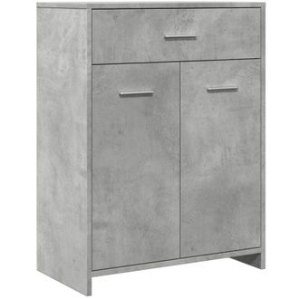 vidaXL Badezimmerschrank Betongrau 60x33x80 cm Holzwerkstoff Vidaxl