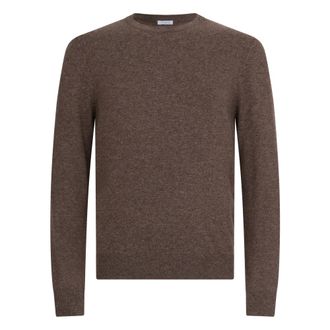 Malo Homme, Pulls, Brun, Taille: M Pull en cachemire &agrave; col rond