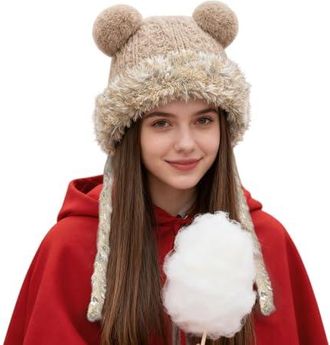 Generic Bonnet ours | Couvre-chef par temps froid - Bonnet pour snowboarders, coureurs, magasins, voyageurs, ski, snowboard, randonn&eacute;e, course &agrave; pied, trajets