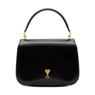 Ami Schwarze Tasche mit abnehmbarem Griff und Logo - - Bags - Damen - Schwarzk - ONE SIZE
