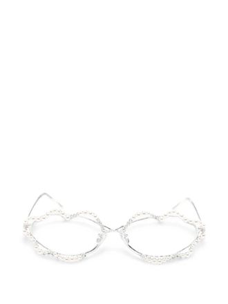 Yvmin Sunglasses Pearl Detail Waving Pearl