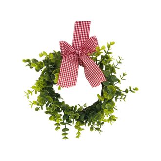 Generic Weihnachtskranz, roter Beerenkranz, Hochzeitsdekorationskranz, Weihnachtskranz f&uuml;r Haust&uuml;rdekoration f&uuml;r Weihnachtstag, Gr&uuml;n E