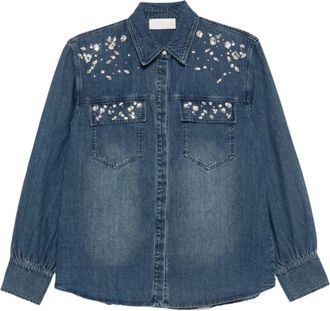 iBlues Iblaggravi Hemd - - Blouses & Shirts - Damen - Blau - L