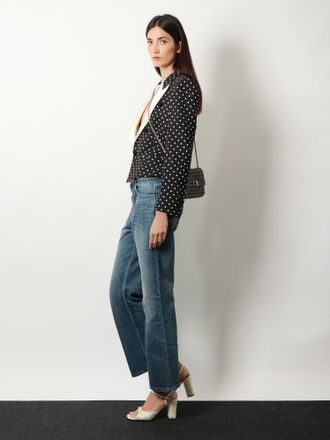 Valentino Womens Polka-Dots Viscose Blazer Black Blazers Jacket
