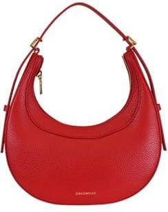 Coccinelle Cuir sac &agrave; main sac &agrave; &eacute;paule Whisper Grained Leather Mini Bag Scarlet rouge