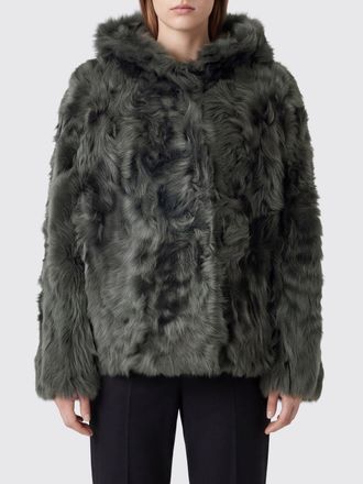 Yves Salomon Pelzmantel Damen Farbe Grau