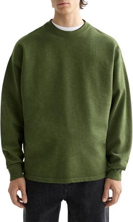 Scotch & Soda Mens Core-3 Crosses Sweatshirt, Khaki, XXL