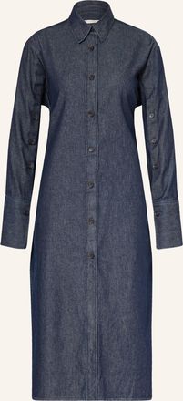 Lilienfels Lilienfels Hemdblusenkleid In Jeansoptik blau