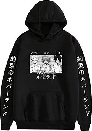 Keephen The Promised Neverland Sweat &agrave; Capuche Emma Norman Ray Sweat-Shirt Costume de Cosplay pour Femmes et Hommes