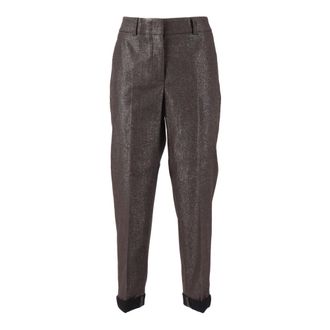 PESERICO Damen, Hosen, Braun, MGr&ouml;&szlig;e