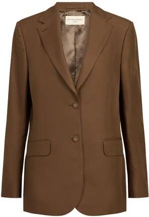 Officine G&eacute;n&eacute;rale Blazer en lin et coton m&eacute;lang&eacute;