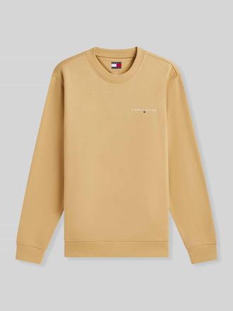 Tommy Jeans Regular Fit Sweatshirt mit kleinem Logo-Schriftzug