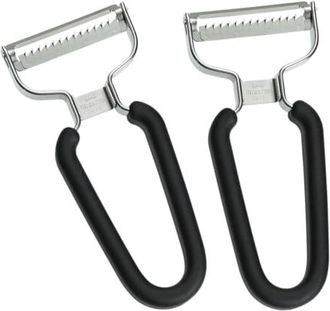 Lurch Julienne-Schneider für Obst und Gemüse, schwarz 2er Set
