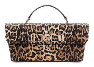 Guess sac &agrave; &eacute;paule bandouli&egrave;re sac &agrave; main Cirene Top Handle Flap Bag Leopard brun