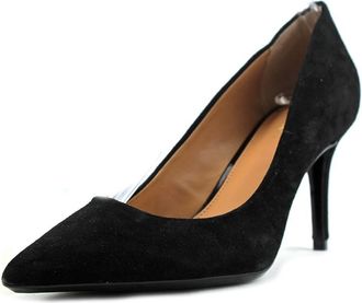 Calvin Klein Damen Gayle Pumps, Schwarzes Wildleder, 37.5 EU