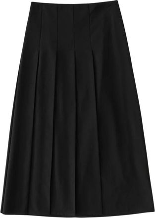 STUDIO NICHOLSON Femme, Jupes, Noir, Taille: 42 FR Gathered Skirt