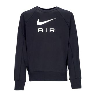 Nike Leichter Crew Neck Sweatshirt Air French Terry - - Sport - Herren - Schwarzk - L