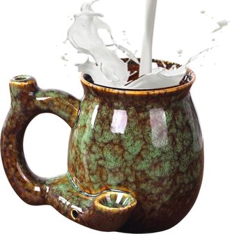 Generic Kaffeebecher - 380ml Hitzebest&auml;ndig Mikrowellenfest | Keramiktasse f&uuml;r Latte - F&uuml;r Warme Kalte Saft Latte Tee Bier Whisky Cocktail Mann Mutter Vater