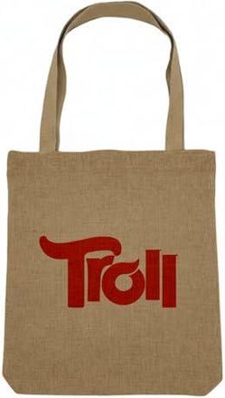 Fabulous Sac Shopping Tote Bag Aspect Lin - Troll Jeux Vid&eacute;o Meme Internet Gamer - Sac de Courses Toile Epaisse 360g Beige Naturel Cabas Port&eacute; Epaule Solide Im