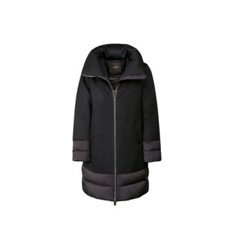 Moorer Femme, Manteaux, Noir, Taille: 38 FR Veste Soraya-le