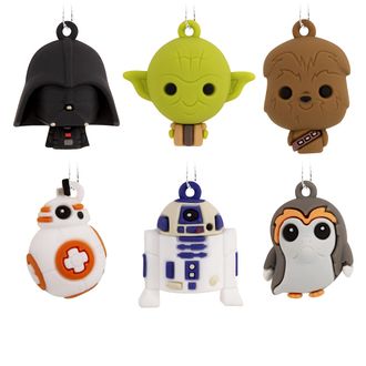 Hallmark Star Wars Characters Miniatur-Weihnachtsschmuck, 6 St&uuml;ck (0002HCM6129)