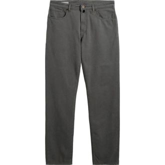 Incotex Pantalon cinq poches en coton et cachemire - Homme - Jeans - Gris - Taille: W31