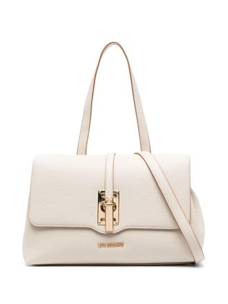 Love Moschino sac port&eacute; &eacute;paule Love Coeur Lock - Tons neutres