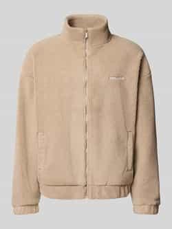 Pegador Regular Fit Fleecejacke mit Label-Stitching