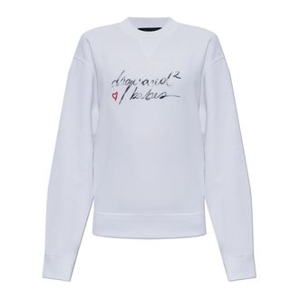 Dsquared2 Bedrucktes Sweatshirt - - Sweatshirts & Hoodies - Damen - Wei&szlig; - XS