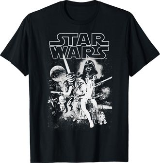 Star Wars Herren Offizielles Poster-Grafik-t-Shirt Hemd, schwarz, XX-Large
