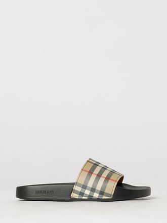 Burberry Claquettes en caoutchouc &agrave; motif Vintage Check