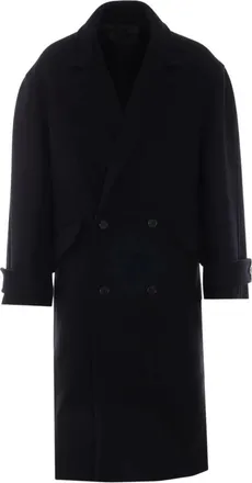 Lanvin Manteau crois&eacute; Cappotto - Homme - Manteaux - Noir - Taille: S