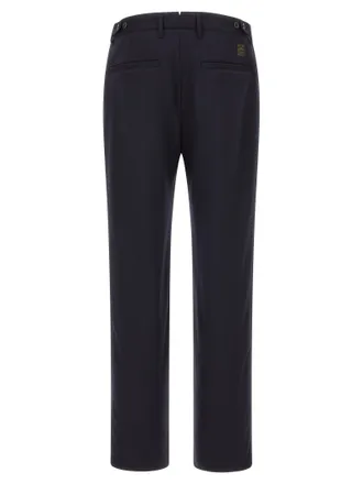 Incotex Pleated Virgin Wool Trousers - Black