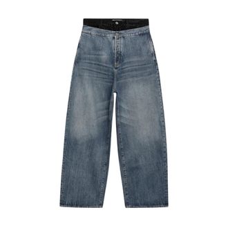 The Attico Double-waist Wide-leg Jeans - - Jeans - Damen - Blau - W26