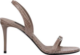 Philipp Plein Sandales &agrave; talons hauts Hexagon 9 - Femme - Chaussures - Beige - Taille: 39 EU