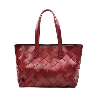 Dragon Diffusion Elegante Crossover-Tasche mit gewebtem Design - - Bags - Damen - Rot - ONE SIZE