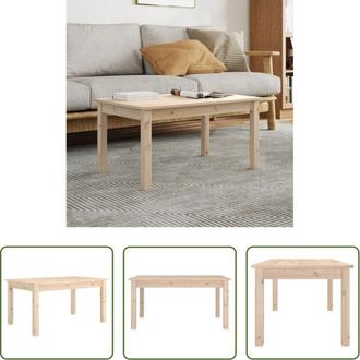 vidaXL Kieferholz Couchtisch - Couchtisch 80x50x40 cm Massivholz Kiefer