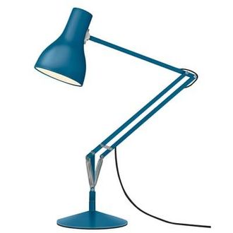 Anglepoise Lampe de table Type 75 - Bleu - Fonte - Designer Margaret Howell