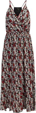 Faina Maxikleid Damen Rot Mehrfarbig