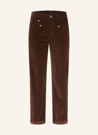 Herrlicher 7/8-Hose Shyra Aus Samt braun